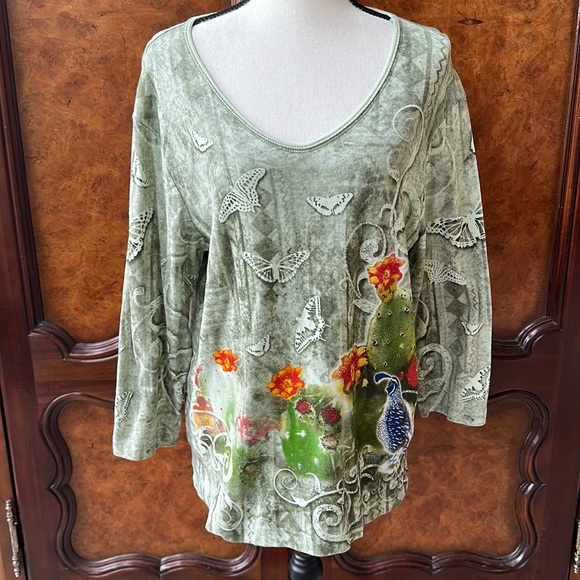 Cactus Bay Apparel | Tops | Cactus Bay Embellished Top | Poshmark